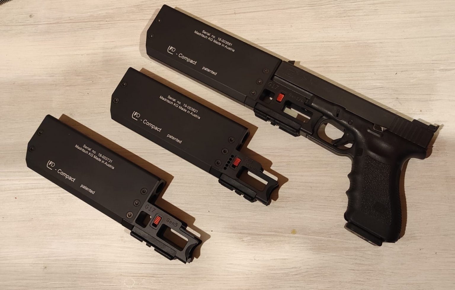 Tlumič Fischer Development FD917 (Glock 17 3./4.Gen) Black – PROAMMO ...